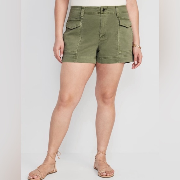 Old Navy | Shorts | Nwt Old Navy Plus Size 3x Green Mid Rise Cargo ...